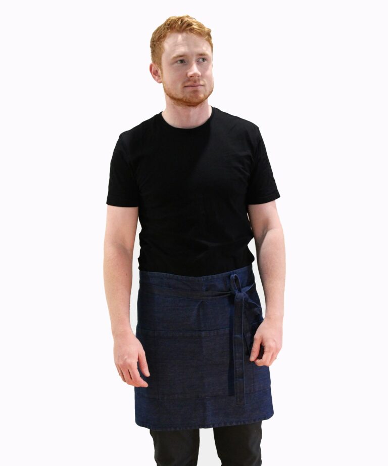 Waitress denim/ bar apron (3 pockets) | Aprons for food industry